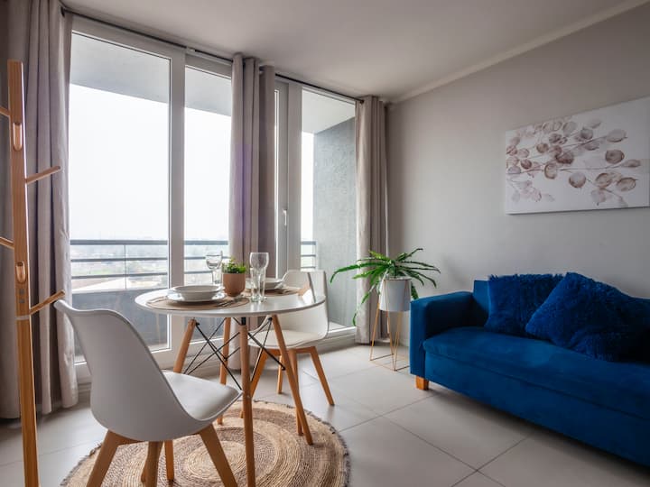 Increíble Depto. Con Piscina En Santiago 1d/1b/1e - Santiago, Chile