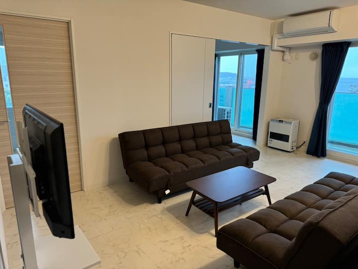 【603】【2ベッドルーム】小樽キャナルビュー Ams東雲/無料駐車場 - Otaru