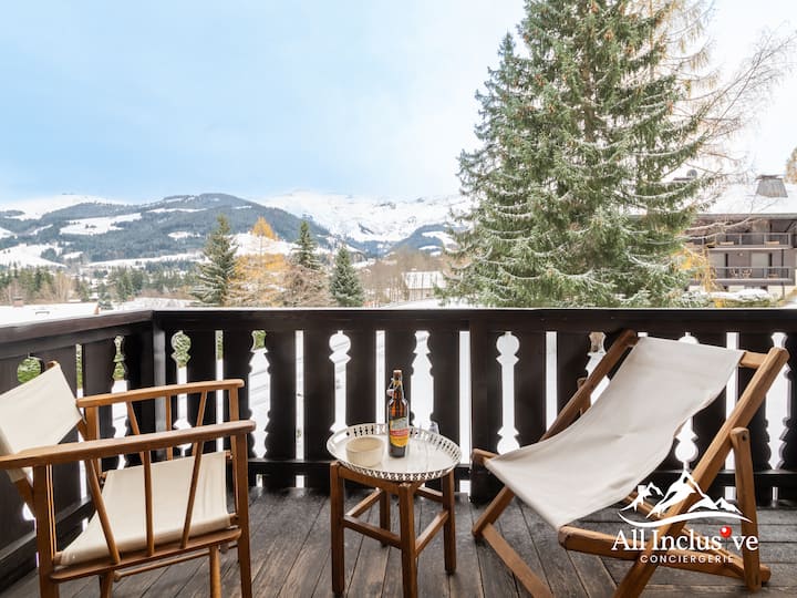 Appartement Au Pied Des Pistes - Vue Mont Blanc - Megève