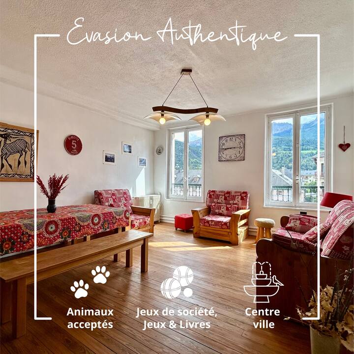 Evasion Authentique - Centre Ville - Pet Friendly - Barcelonnette