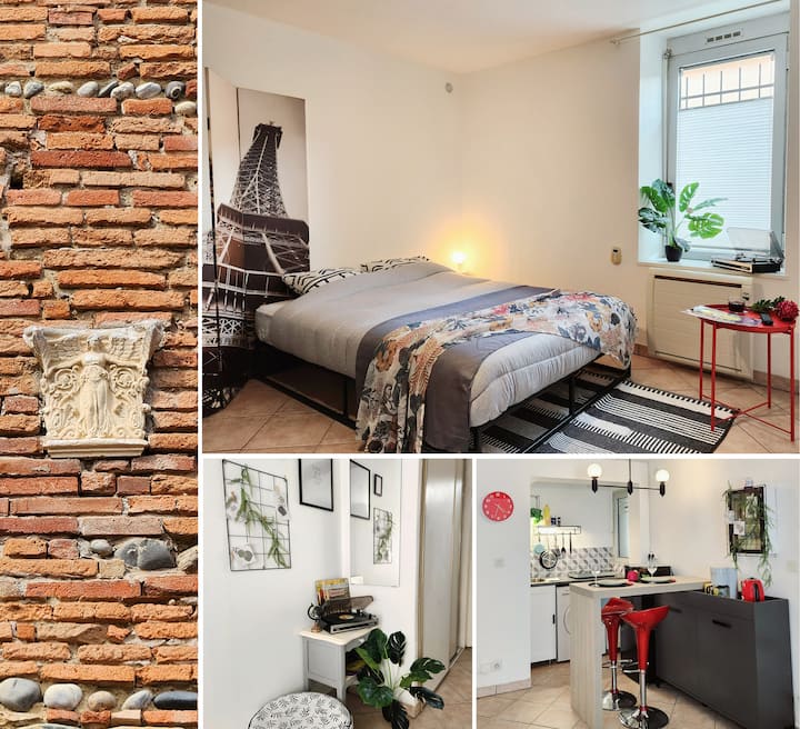 Studio Toulousain Proche Centre + Parking - Toulouse