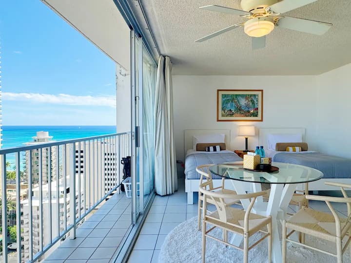 20f-ocean View Studio-3min Walk To Beach~ - Honolulu, HI