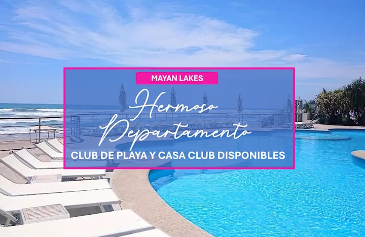 Mayan Lakes T3 Hermoso Depa De Lujo En Planta Baja - Acapulco