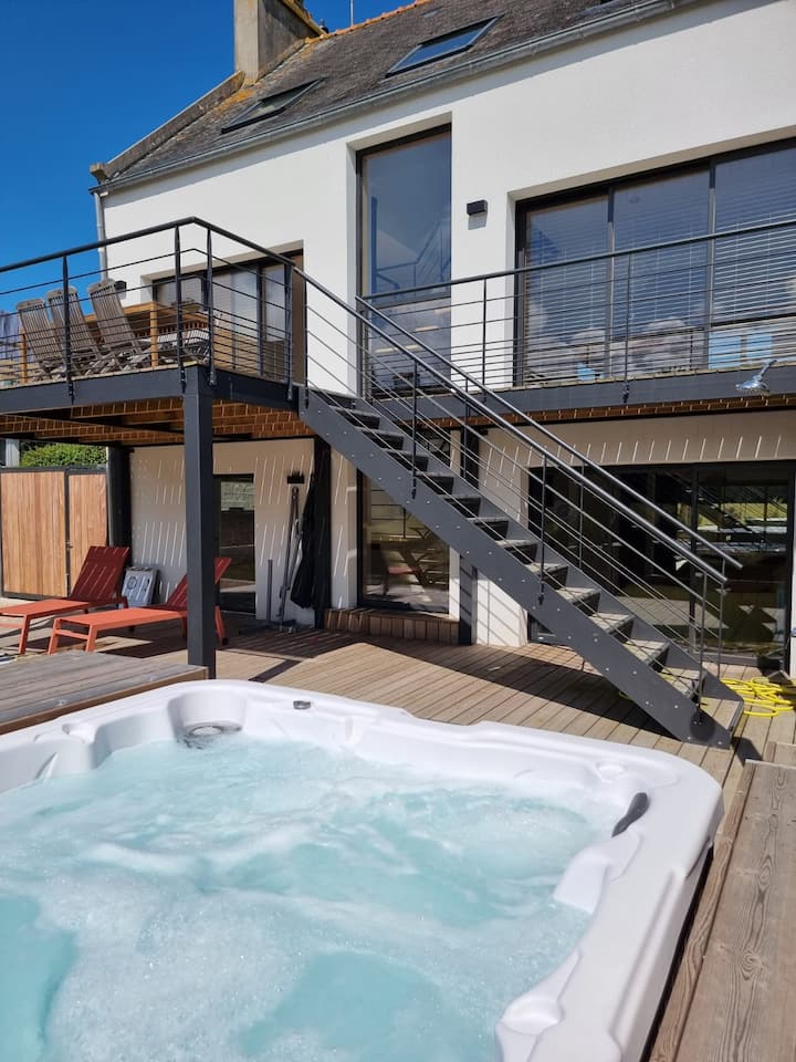 Ty Kelin - Maison Avec Spa à 2km Des Plages - Plouescat