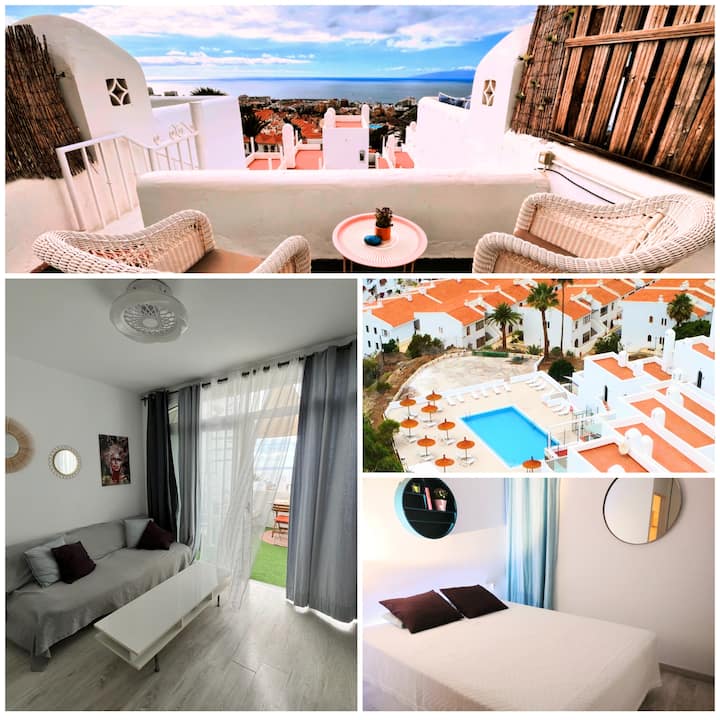 *Ocean View* Costa Adeje! Swimming Pool & Netflix - Adeje