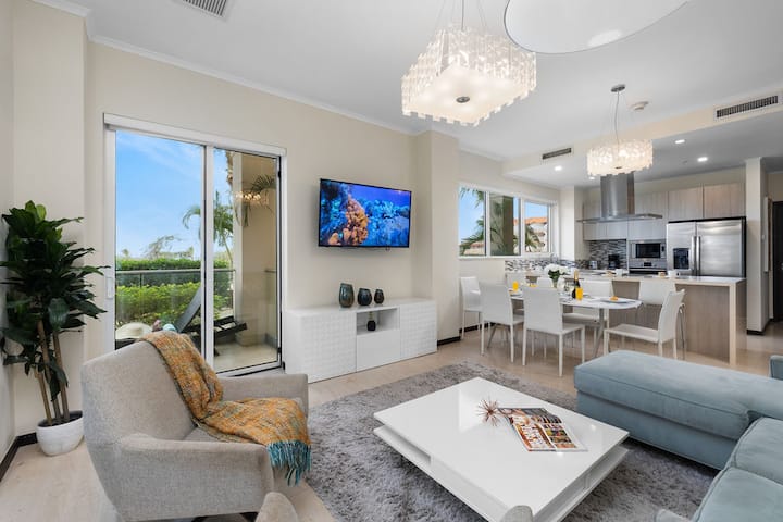 Eagle Beach | Resort Ground Level 3br2ba | Pool - Aruba