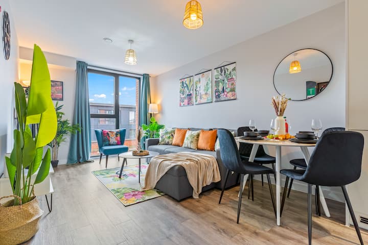 Citycentre+ Sleep7+ King Bed + 2bath + Netflix - バーミンガム