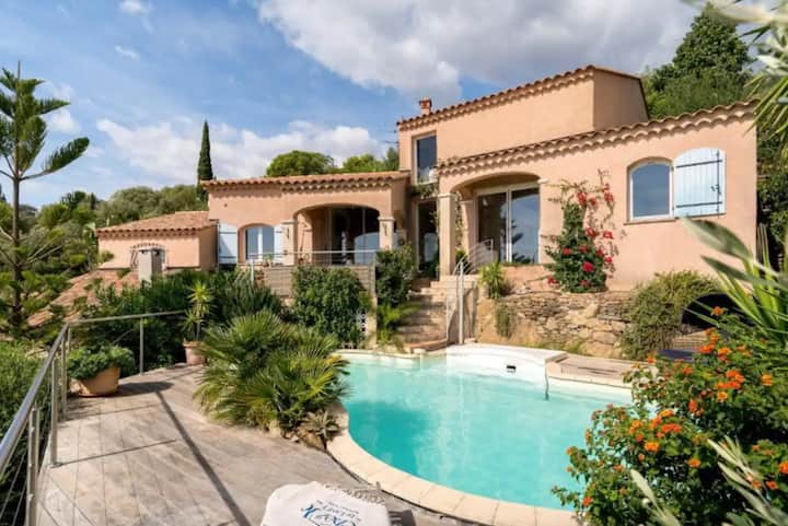 Panoramic Hilltop Sea Views: Villa Belle Roche - Le Lavandou