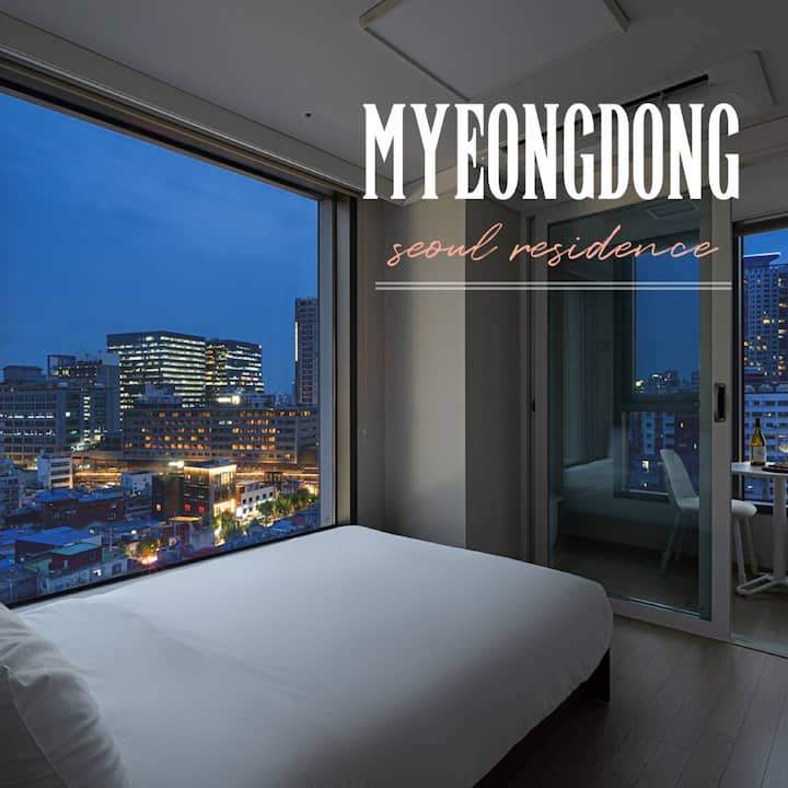 Full Window Studio With Laundry And Kitchen Gear - Seoul