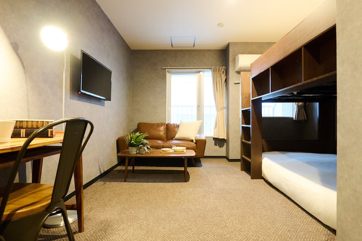 【Rhss-f】駅近で安心!2段ベッド付のグランドアパートメント! - Sapporo