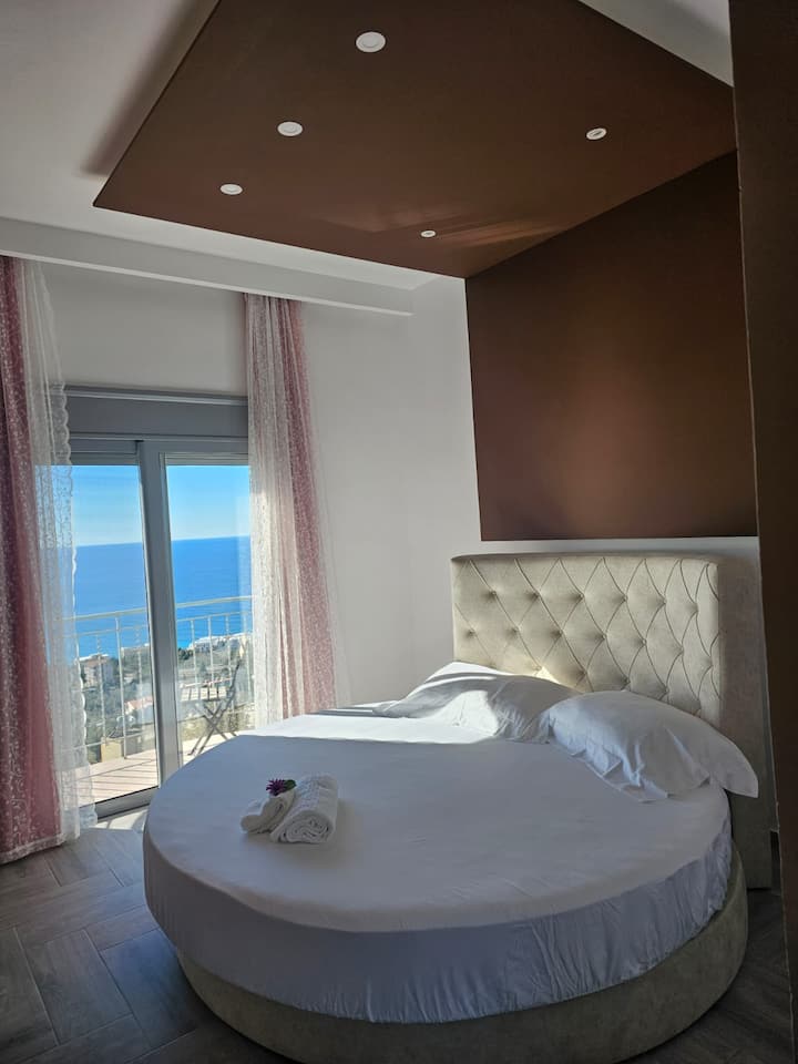 Romantic Double Sea View Room - Dhërmi