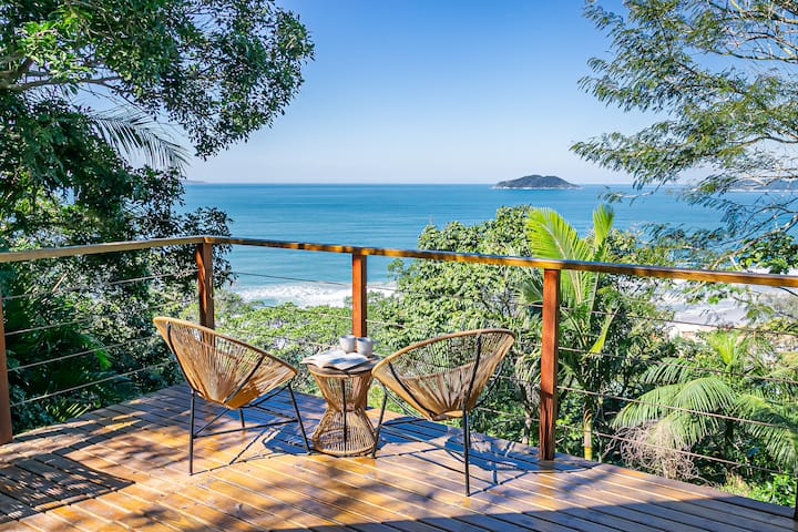 Chalé Shánti Na Praia, Vista Mar E Banheira Hidro - Florianópolis