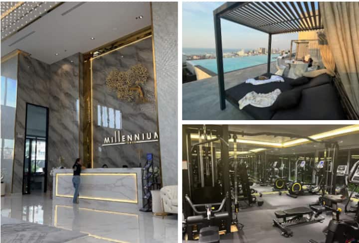 067/可以做饭的温馨小公寓/24小时安保/2个无边泳池/可做饭 - Jomtien