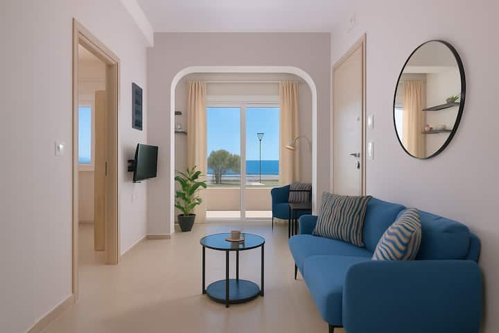 Renovated Beachfront-rhodes Marina: Aquavista Home - Rodos