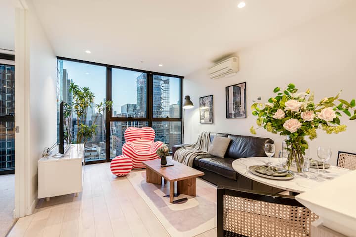 Eq Tower 1br Apt Unbeatable Location Free Parking - 墨爾本