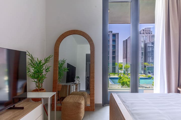 Sahab - Boho Studio Pool View - Charjah