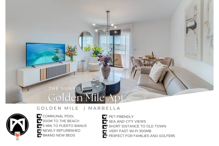 Vacation Marbella Apt I Golden Mile, 300m Sea, New - Marbella