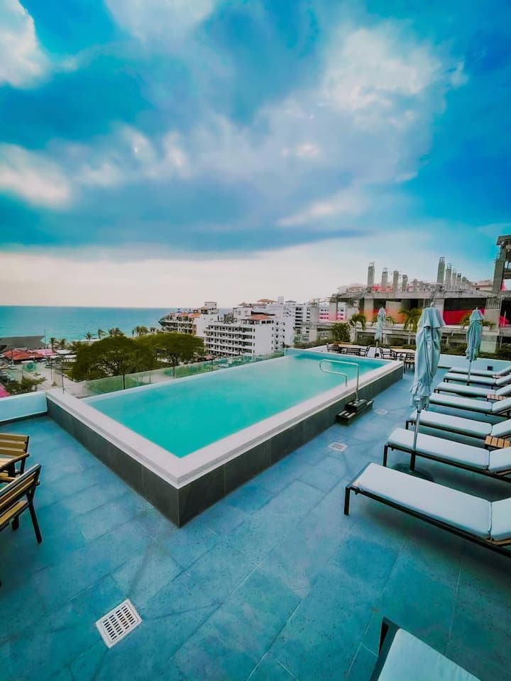 Downtown Studio With Roof Top Romantic Zone - Puerto Vallarta