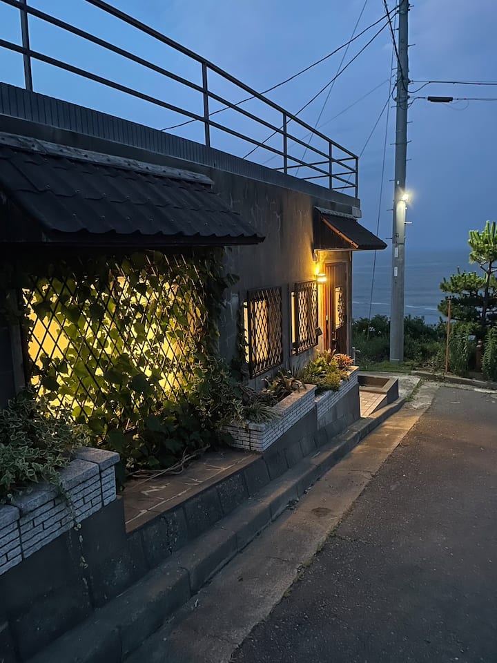 【お1人様・カップル・少人数家族向き】太平洋一望丘の上ビュー/エアリアルヨガ・トレーニング場併設施設 - 大洗町