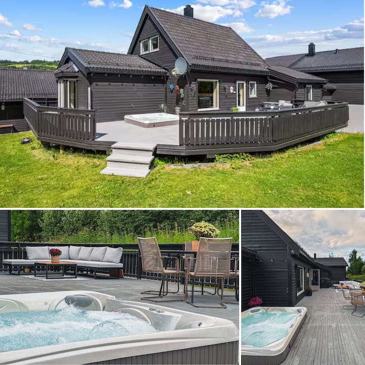 New! House W/jacuzzi 15 Min From Trondheim! - Melhus