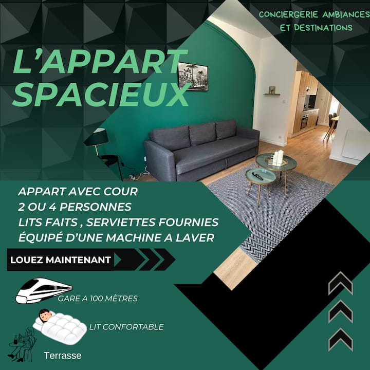 Appartement Spacieux (à 100 Mètres De La  Gare) - Lens