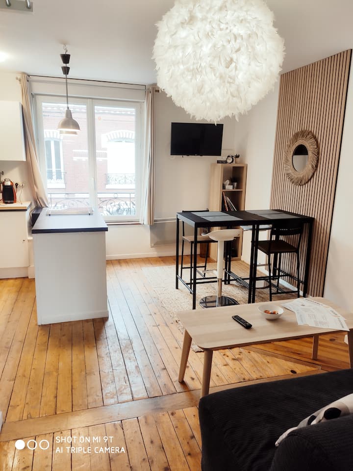 Chaleureux T2 Au Style Vintage, *Rue Gratuite* - 아미앵