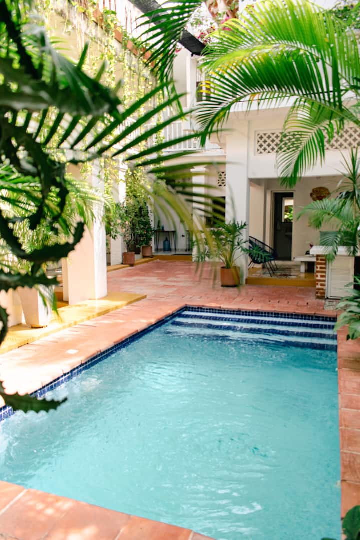Big Colonial House 7bd Pool Jacuzzi Getsemani - Turbaco