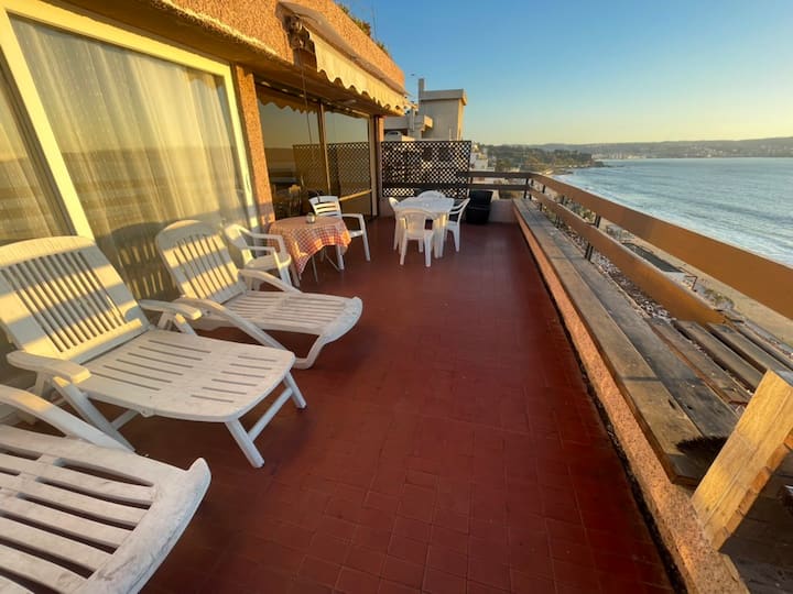 Reñaca Gran Terraza Con Vista Al Mar - Concón