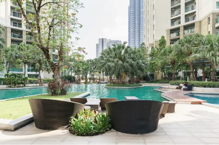 Rama9最炫城市风2bedroom/超安全地震无损房间/可提供接机服务 - Bangkok