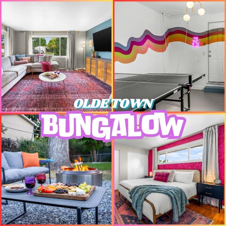 Olde Town Hot Tub, King Beds, Firepit & Ping Pong! - Arvada, CO