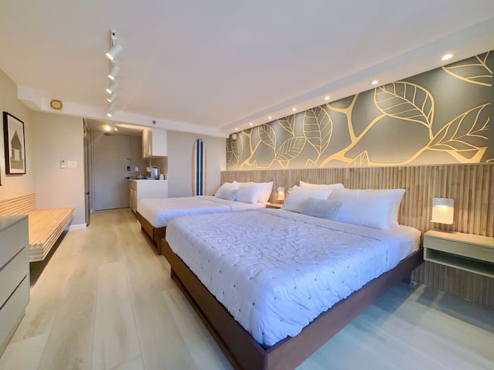 19f-stunning Modern Studio/2 Queens-waikiki Beach~ - O‘ahu, HI