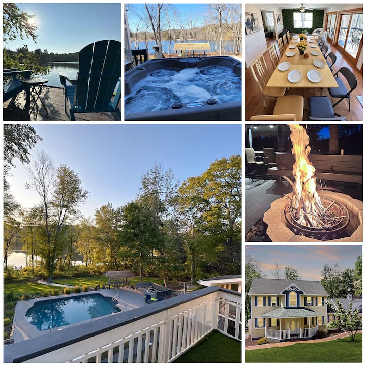 Lakefront Poconos House Hot Tub, Gameroom, Firepit - Delaware Water Gap, PA