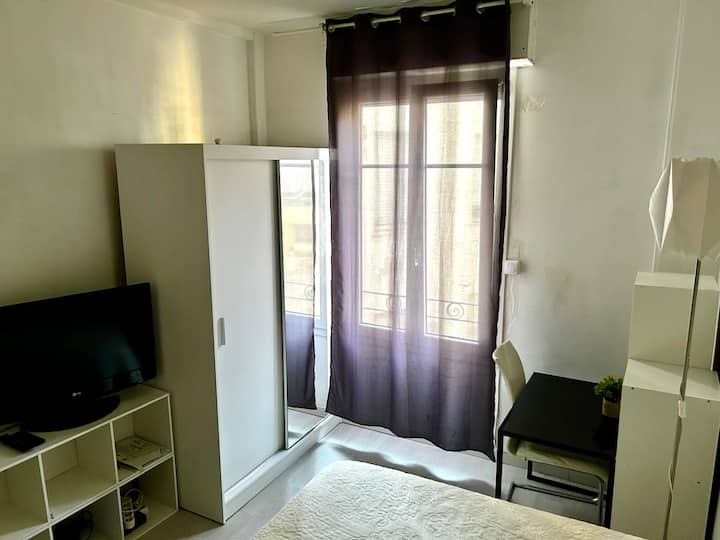 Studio Charmant Et Central - Gare Nice Ville - Plage de la Réserve - Nice