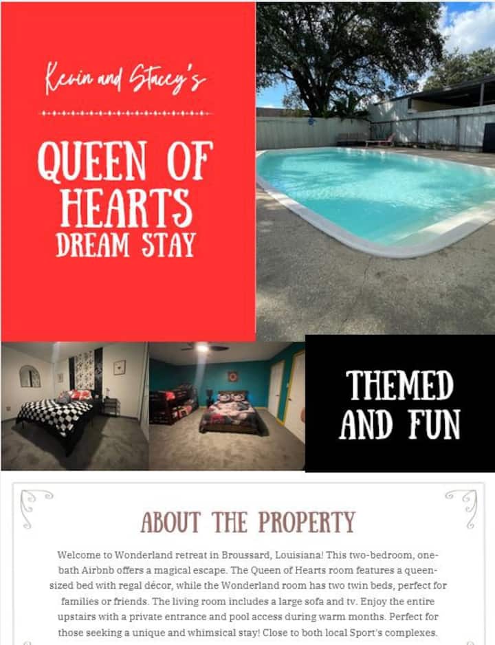 Queen Of Hearts’ Dream Stay - Zoosiana, Broussard