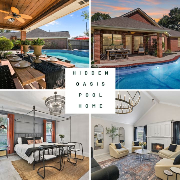~ Hidden Oasis Pool Home ~ Luxury Private Retreat - Pearland, TX
