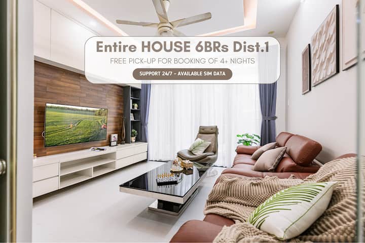 Off 20% | Full 5+1br Premium Concept House Dist1 - 胡志明市