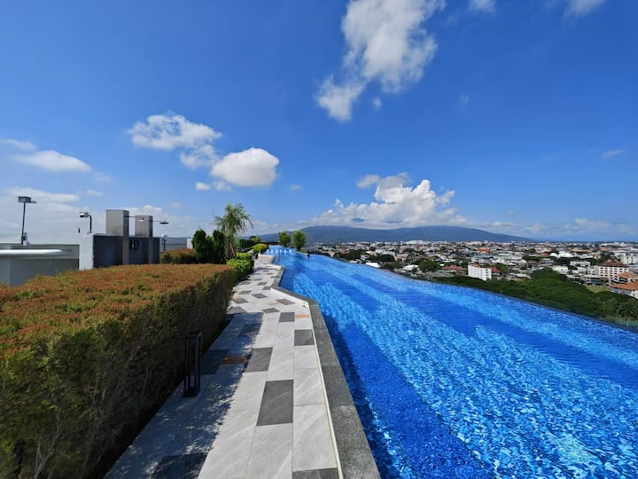 Astra Sky River 48sqm 2br+1bt /150m Rooftop Pool - Chiang Mai