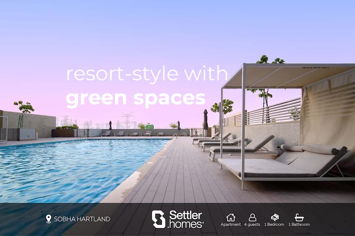 Settlerhomes | Lux Dwntwn Sobha 2br | High-floor - Dubai