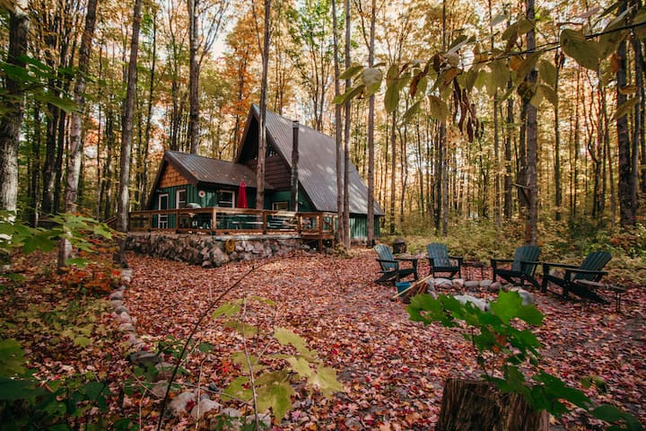 Cozy A-frame On 5 Acres Near Torch Lake & Traverse - Michigan