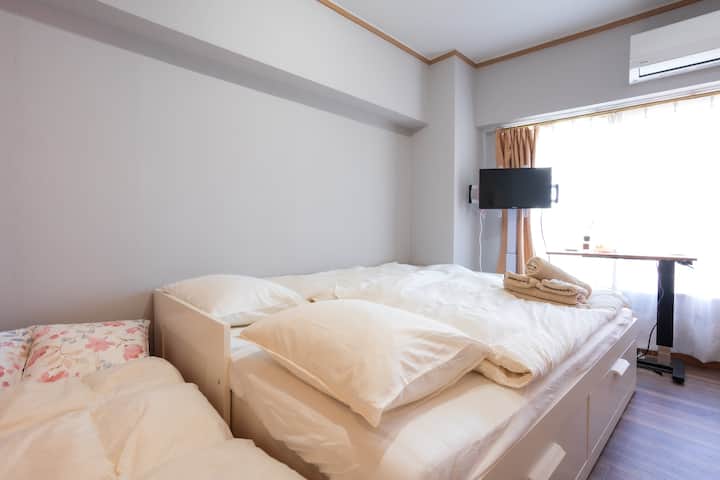 高田馬場駅早稲田出口徒歩5分！神田川物件川沿い景色満喫！最大３名！ - Shinjuku Station