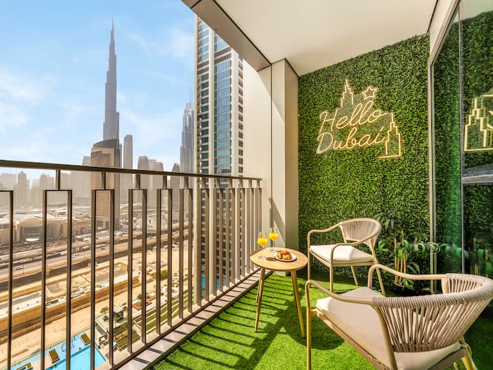 Superbe T3 Vue Burj Khalifa – À Pied Du Dubai Mall - Dubai