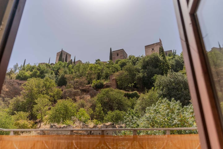 Vue Sur L'alhambra Depuis Le Balcon- Paseo Tristes - Alhambra