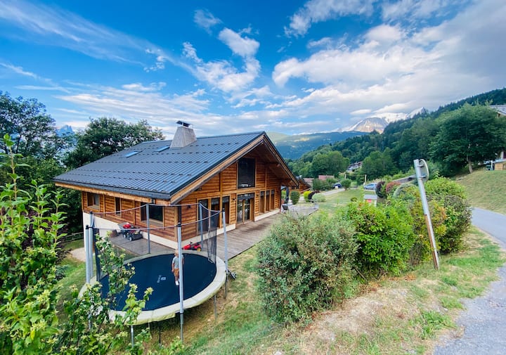 Chalet Récent Au Calme Face Au Mont-blanc - Sallanches