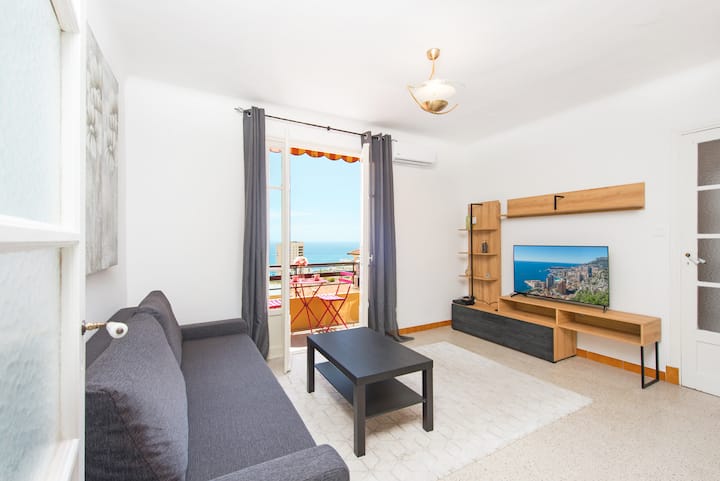 Appartement T4 Cosy - Vue Mer - Beausoleil