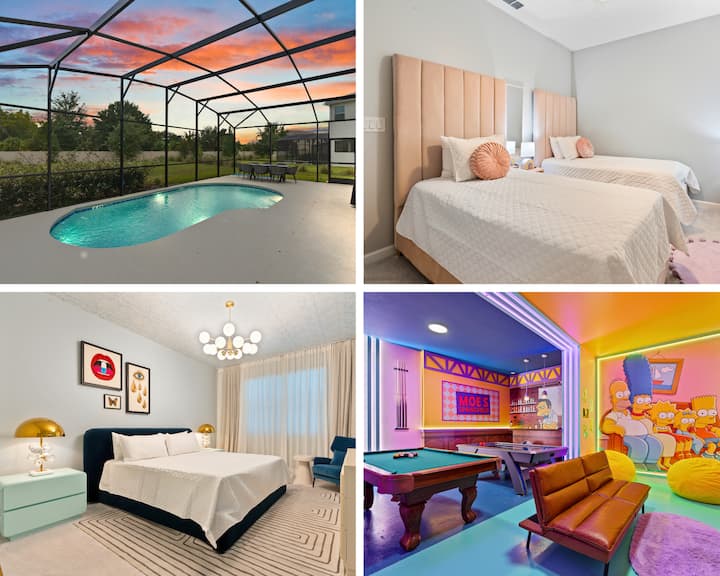 Luxury 08 Bedrooms/pool/game Room/sleep 19 - Kissimmee