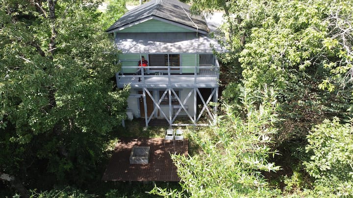 湖の目の前、森の中の小さなログハウス - 이치하라시