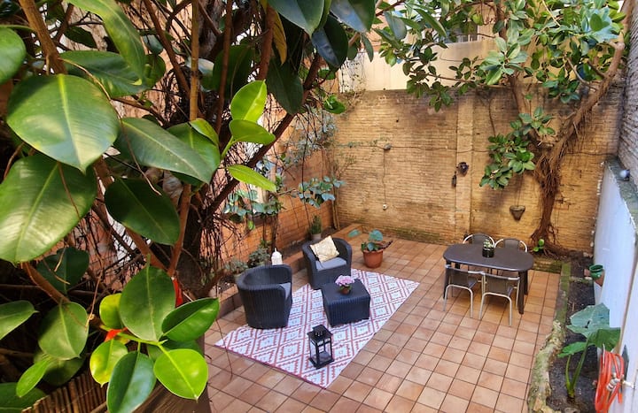 E - Apartamento Con Tranquilo Patio En Gracia - Barcelona