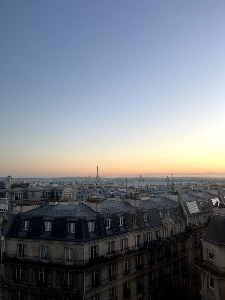 Studio Parisien Avec Superbe Vue - Paris