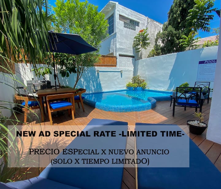Suite King W/ Priv Balcony - Beach 11 Min- W/pool - Cancún