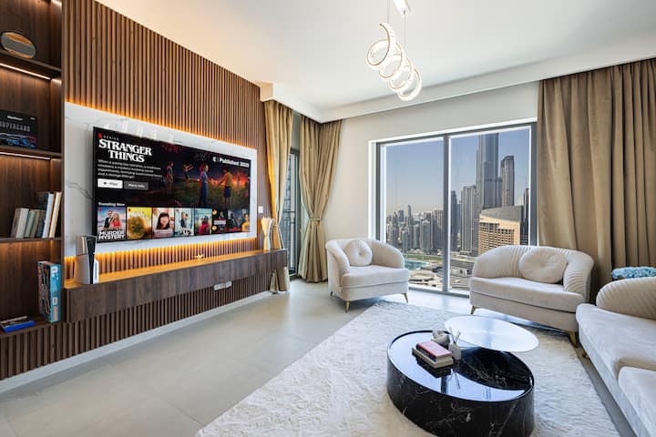 Luxe Burj Khalifa Hi Rise 5beds Spacious Flat - Dubai